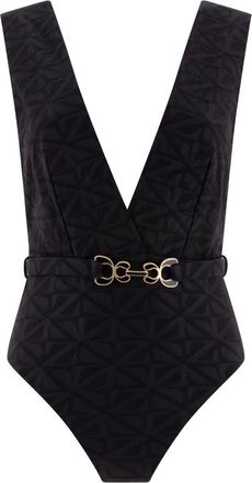 Zimmermann Femme, Maillots de bain, Noir, Taille: 40 FR Maxine Textured Plunge 1PC