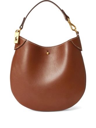 Polo Ralph Lauren Schultertasche mit Pony-Schild - Braun