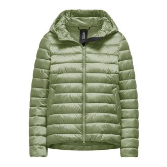 Bomboogie Femme, Vestes, Vert, Taille: 36 FR Doudoune L&eacute;g&egrave;re en Nylon Brillant avec Capuche