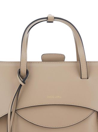 Hidesins Womens Handbag Beige Calf Leather Handbags Hand Bags