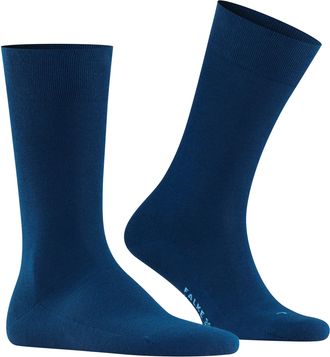 Falke Herren Socken blau Baumwolle & Mix unifarben