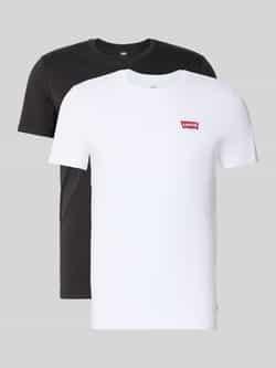 Levi's Slim Fit T-Shirt aus reiner Baumwolle Modell 2PK CREWNECK GRAPHIC