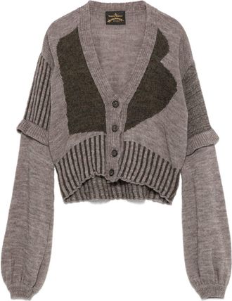 Vivienne Westwood 2000s Cropped-Cardigan - Grau