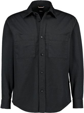 HUGO BOSS Herren Overshirt schwarz
