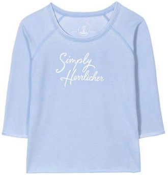 Herrlicher Sweater ANGELIKA mit Logo-Statement Stickerei Simply Herrlicher