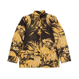 F.R.S. For Restless Sleepers Gelbes Seidenbedrucktes Hemd - - Jackets - Damen - Mehrfarbig - XS
