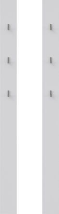 Xora Garderobenpaneel, Wei&szlig;, Holzwerkstoff, 26x165x1.6 cm, Garderobe, Garderobenpaneele, Garderobenpaneele
