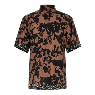 Dries Van Noten Homme, Chemises, Multicolore, Taille: L Cassidye Floral Print Viscose Shirt