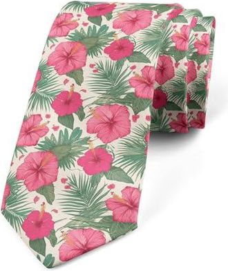 Generic Cravate Homme Roses Vert Fine Cravates Tendance Cravate DAffaires Pour F&ecirc;te Remise De Dipl&ocirc;me Travail