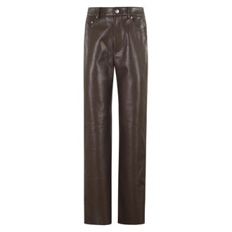 Nanushka Kunstleder Schokoladenhose Seldes Modell - - Trousers - Damen - Braun - M