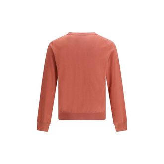 Brunello Cucinelli Mens Orange Cotton Sweatshirt Clothing