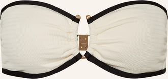 Seafolly Bandeau-Bikini-Top Beach Bound weiss