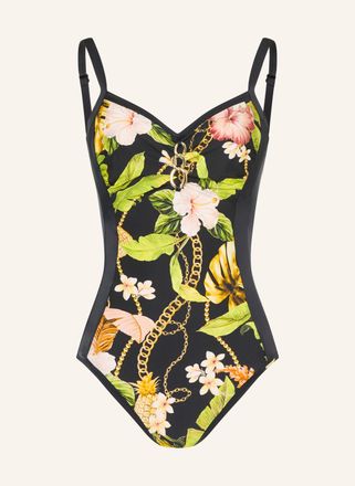 Charmline Charmline Shape-Badeanzug Imperial Tropics schwarz