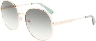 Longchamp Femme, Accessoires, Jaune, Taille: ONE Size Lunettes de soleil en m&eacute;tal multicolore