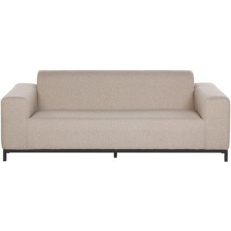 Beliani Gartensofa 3-Sitzer ROVIGO Beige