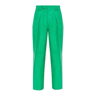 Versace Homme, Pantalons, Vert, Taille: M Hemp Formal Pants