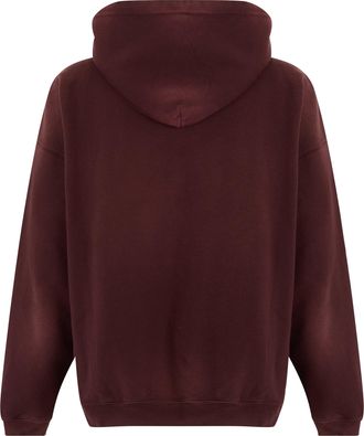 Golden Goose Cotton-Jersey Hoodie - Burgundy