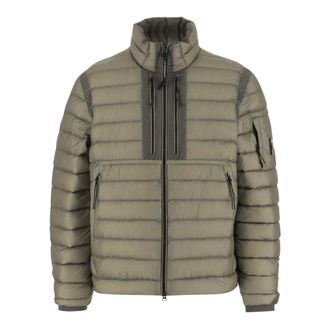 C.P. Company C.p. Company, Homme, Vestes, Vert, Taille: M Bomber en Nylon avec Rembourrage Primaloft