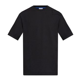 Burberry Homme, Tops, Noir, Taille: XS T-shirt en coton