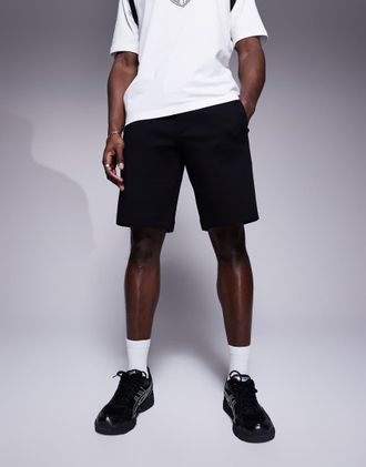 A|X Armani Exchange Short molletonné à logo - Noir