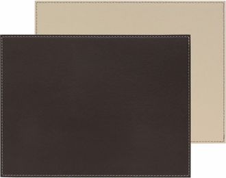 FreeForm Freeform DUO PLatzset | Schokobraun/Cremefarben | 40 x 30 cm | Beidseitig nutzbares Platzdeckchen Abwaschbar | Bis 90° Celsius hitzebeständig | Tischs