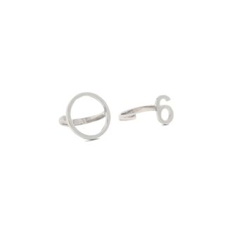 Maison Margiela Logo Ringe Set - - Accessories - Damen - Grau - M