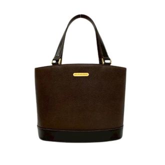 Burberry Sac &agrave; main en cuir doccasion - Femme - Pre-owned - Brun - Taille: ONE Size