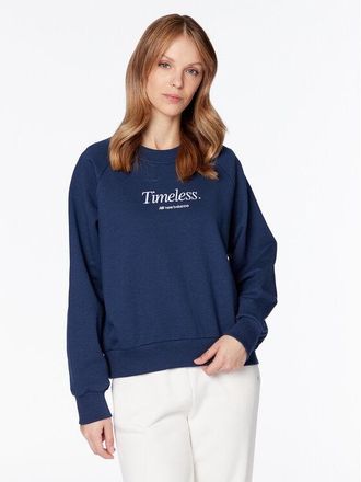 New Balance Sweatshirt WT31557 Dunkelblau Regular Fit