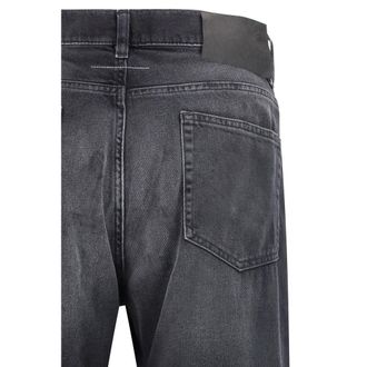 Maison Margiela Faded Straight-Leg Cotton Jeans - Black