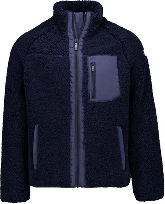 N.Z.A. Herren Jacke blau Teddyfell