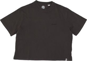 Element Schwarzes Cropped Tee mit Logo-Print - - Tops - Herren - Schwarzk - L