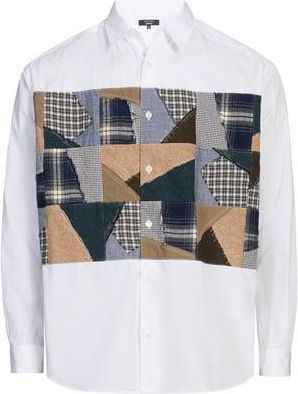 Comme Des Gar&ccedil;ons Chemise patchwork col classique en coton