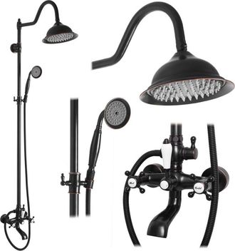 Rea duschgarnitur bergamo old black