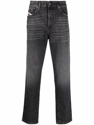 Diesel jean D-Fining &agrave; coupe fusel&eacute;e - Noir