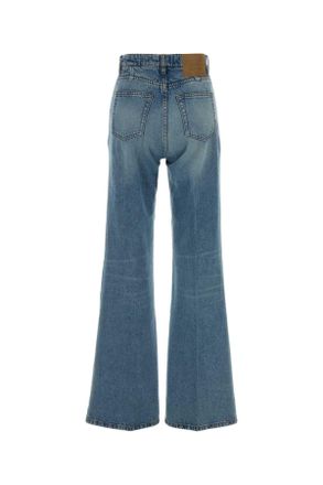 Ami Womens Denim Jeans Bleuused Exterior: Cotton