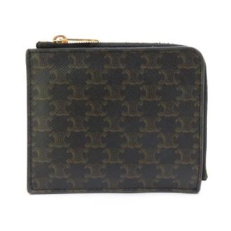 Celine unisex, Pre-owned, Noir, Taille: ONE Size Portefeuille en Toile Pre-owned