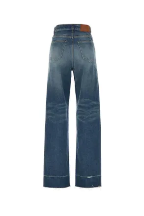 Chlo&eacute; Womens Denim Jeans Darkcobalt Exterior: Cotton Pantaloni Trousers
