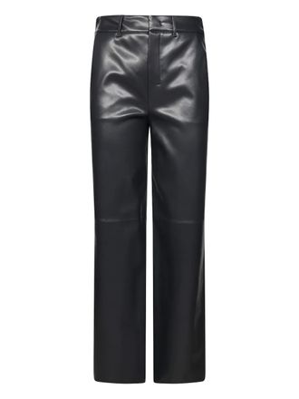 Max Mara Hose aus Faux-Leder - Blau