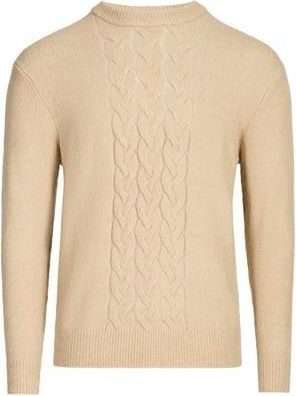 Replay Wiederholung - Rundkragenzug mit verdrehtem Netz - Beige