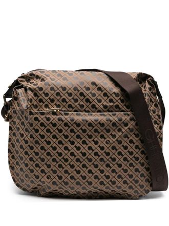 Gherardini sac port&eacute; &eacute;paule &agrave; motif monogramm&eacute; - Marron