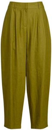 Topshop Pantalon uni en lin m&eacute;lang&eacute;