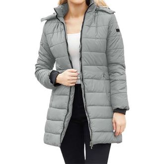 Generic Doudoune Femme Lumi&egrave;re Chaude Confortable Veste Doudoune Femme Hiver Court Manteau Matelass&eacute; Manches Longues Manteau Softshell D&eacute;contract&eacute; Grande Tail