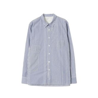 Universal Works Chemise Lazy Day Patchwork - Homme - Chemises - Bleu - Taille: L