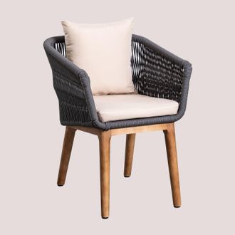 Sklum 2er Set Gartenst&uuml;hle Barker Grau Anthrazit