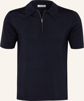 Sandro Sandro Strick-Poloshirt blau