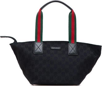 Gucci Crossbody Bags - GG Canvas Web Handbag - Gr. unisize - in Schwarz - für Damen
