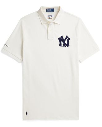 Ralph Lauren Piqu&eacute;-Poloshirt mit New York Yankees-Stickerei in