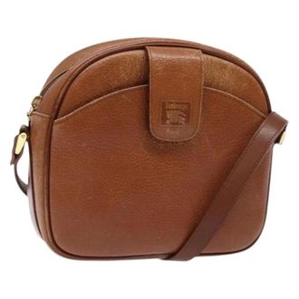 Burberry Sac bandouli&egrave;re en cuir Pre-owned - Femme - Pre-owned - Brun - Taille: ONE Size