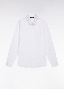 Eden Park Chemise En Piqué Coton Blanche