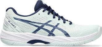 Asics Damen Gel-Game 9 Sneaker, Hellmint/Blaue Weite, 44 EU